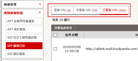 SEP 威脅日誌 說明 – Openfind