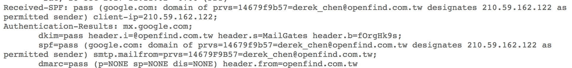 DKIM 設定文件 – Openfind