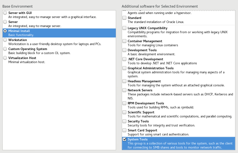 Oracle Linux 8.x 最小安裝 – Openfind