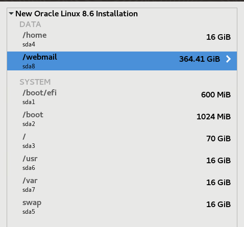 Oracle Linux 8.x 最小安裝 – Openfind