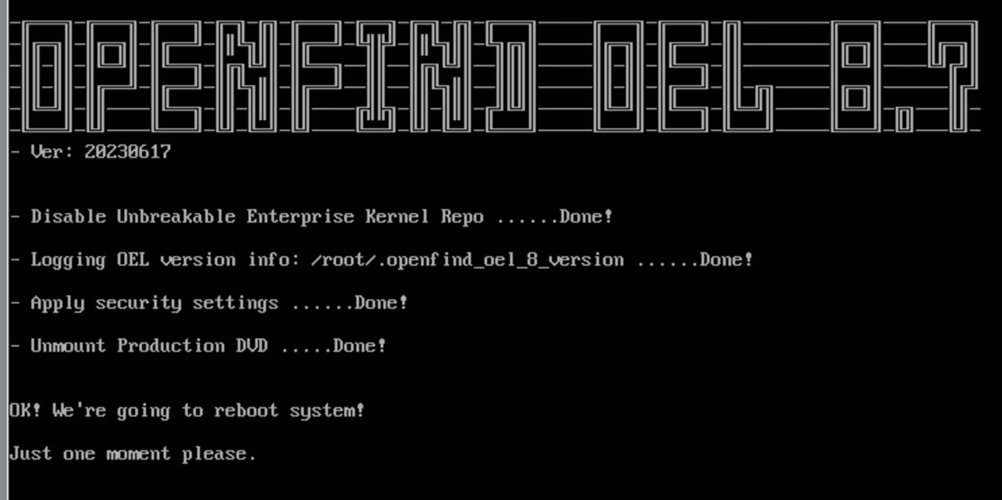 Production DVD Oracle 8.7 以上安裝流程 – Openfind
