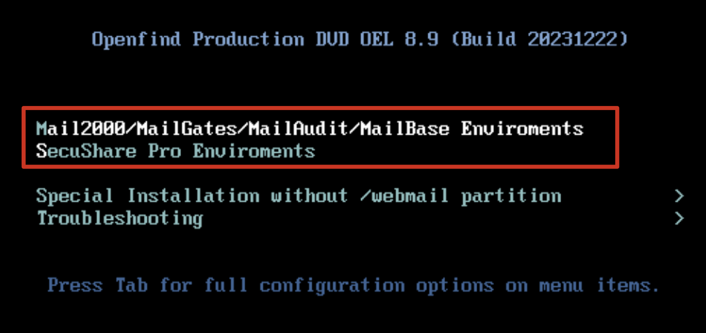 Production DVD Oracle 8.9 安裝流程 – Openfind